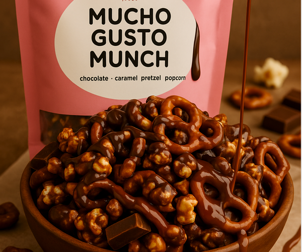 Mucho Gusto Munch - Nut-Free Snack Popcorn |Popcorn-Pretzels-Chocolate ...