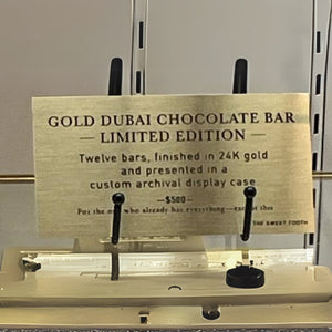 Dubai Gold Chocolate Bar - Limited Edition Luxury — The Sweet Tooth